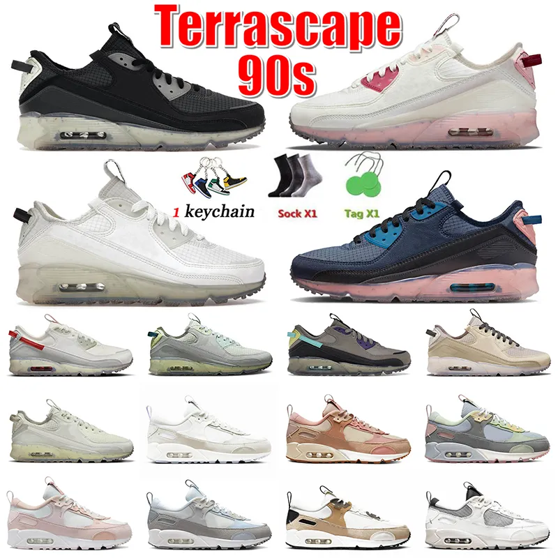 90 Terrascape Running Shoes For Men And Women Black/Lime Ice ...