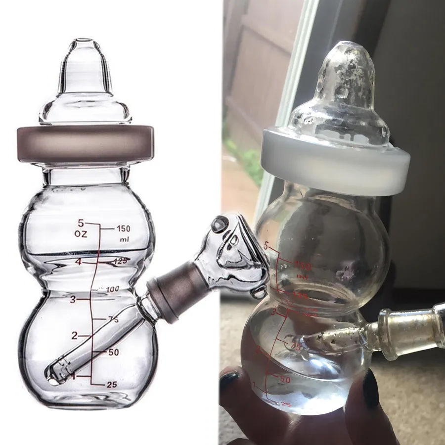 Baby Bottle Bong Hookahs Oil Rigs Smoke Pipe Glass Feeder Water Bongs ...
