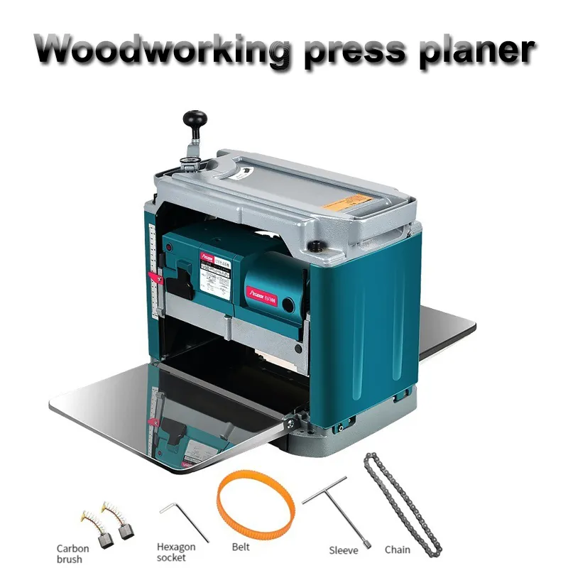 Multi-Function Mini Wood Planer Electric Single-Sided Woodworking Press ...