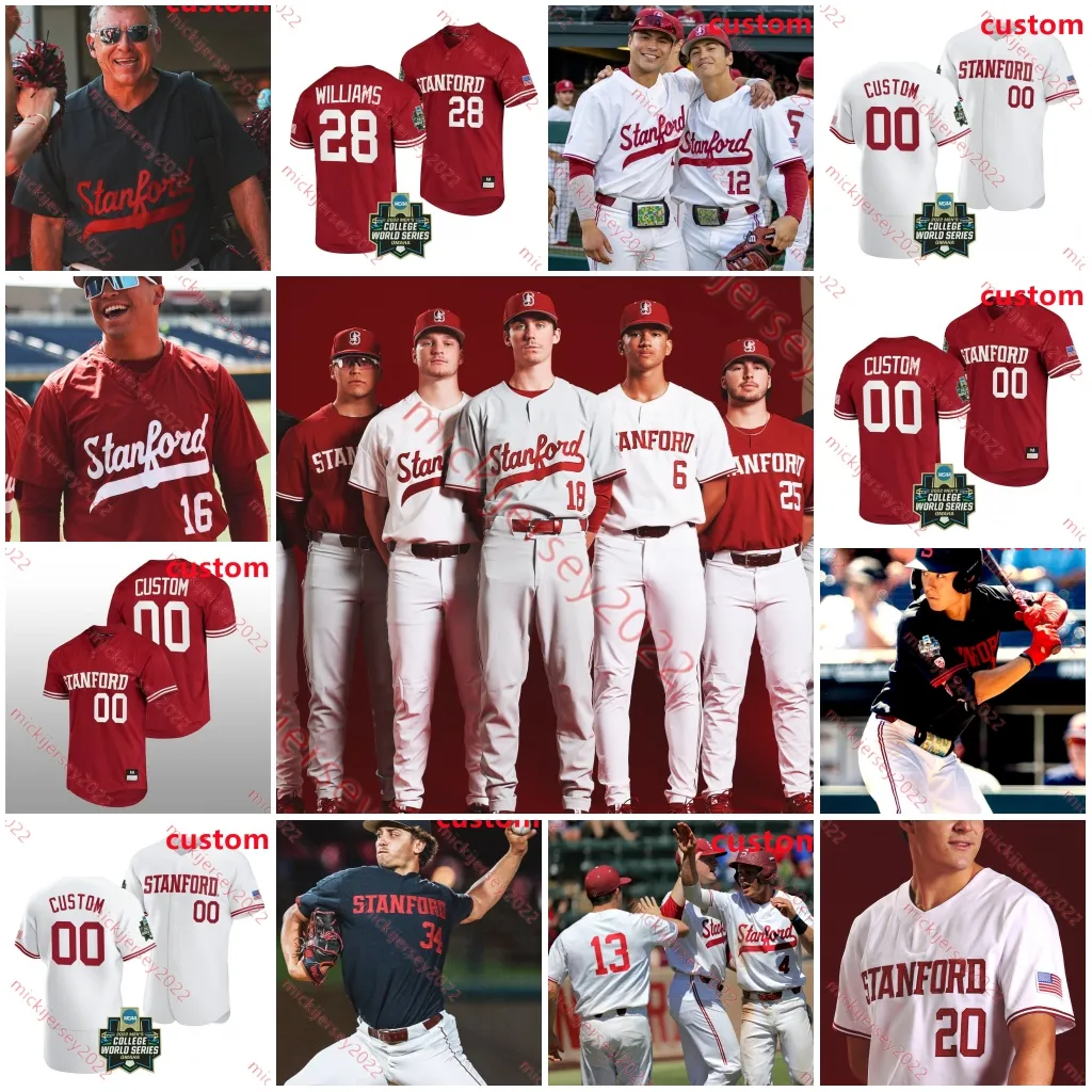 Custom Stitched Stanford Cardinal Baseball Jersey: John Mayberry Jr ...