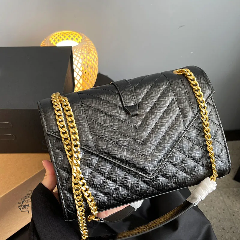 Luxury Designer Calfskin Shoulder Bag For Women Classic Quilted ...