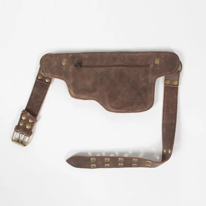 Drop Leg Waist Bag for Women Adjustable PU Leather Utility Hip Belt ...