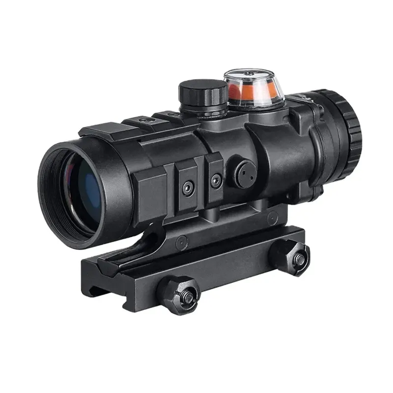 Tactical 3x32 Rifle Scope With Red Dot Fiber Optics, Holographic ...