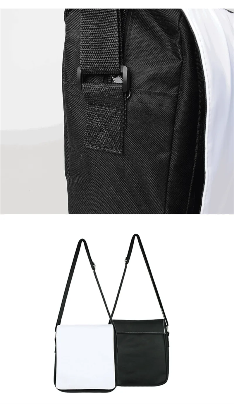 DIY Sublimation Crossbody Bag Blank Polyester Shoulder Bag For Heat ...