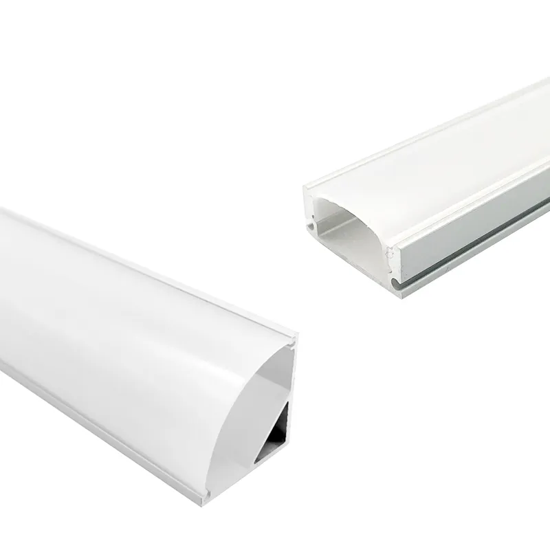 U-Shape LED Aluminum Channel System - Milky Cover, End Caps, Mounting ...
