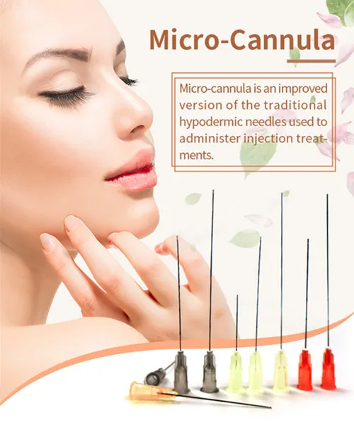 Micro Cannula For Dermal Filler Injections Needle Canulas 18g 100mm ...