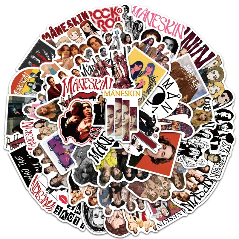 Wholesale Italy Rock Band Maneskin Mia Khalifa Stickers Set Of 50 For ...
