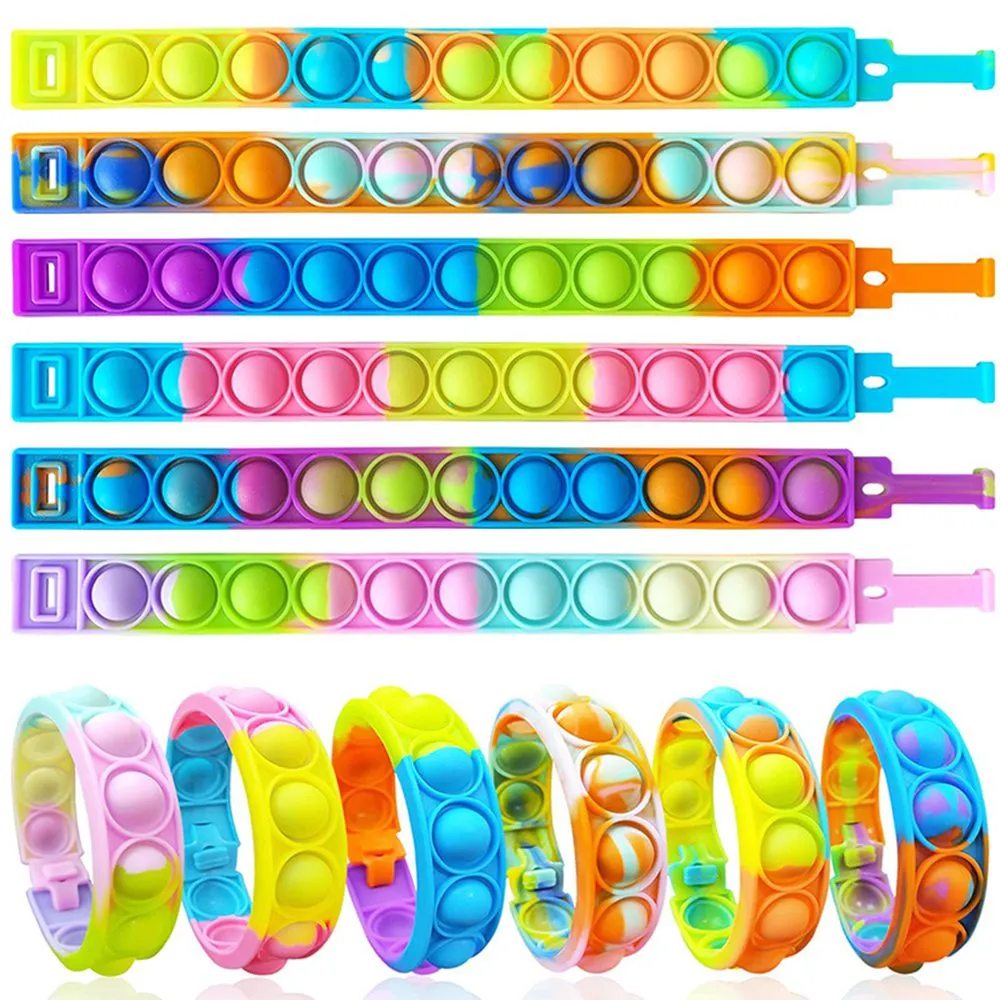 Fidget Toys Sensory Bracelet Decompression Anti Stress Reliever Fidget ...