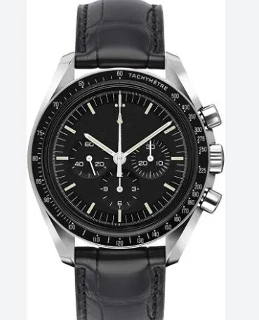 Mens Quartz Chronograph Watch With Speed Moon Dial, Stainless Steel ...