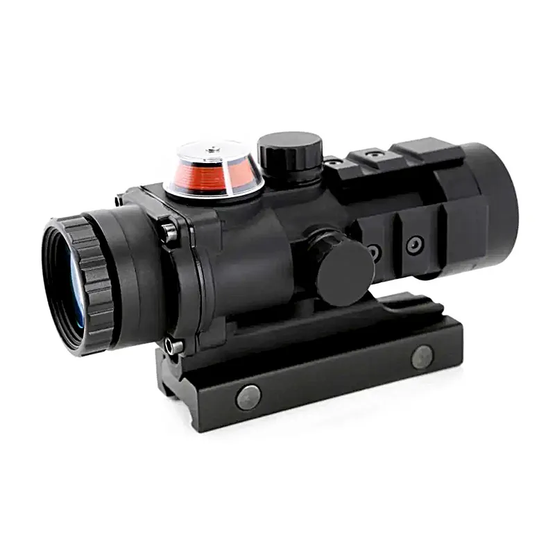 Tactical 3x32 Rifle Scope With Red Dot Fiber Optics, Holographic ...