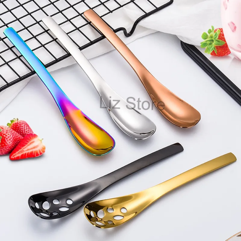 Stainless Steel Soup Spoon Dessert Ice Cream Coffee Spoons Kitchen ...