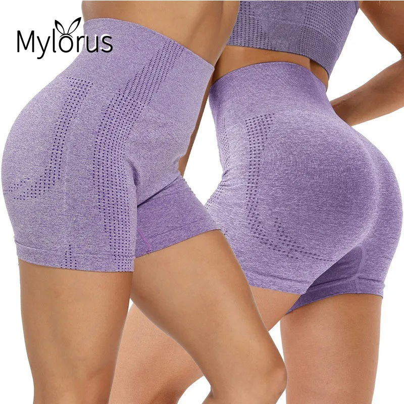 Scrunch Butt High Waisted Yoga Shorts: Seamless, Vibrant Fitness Wear For Women From Xing09, $6. ...