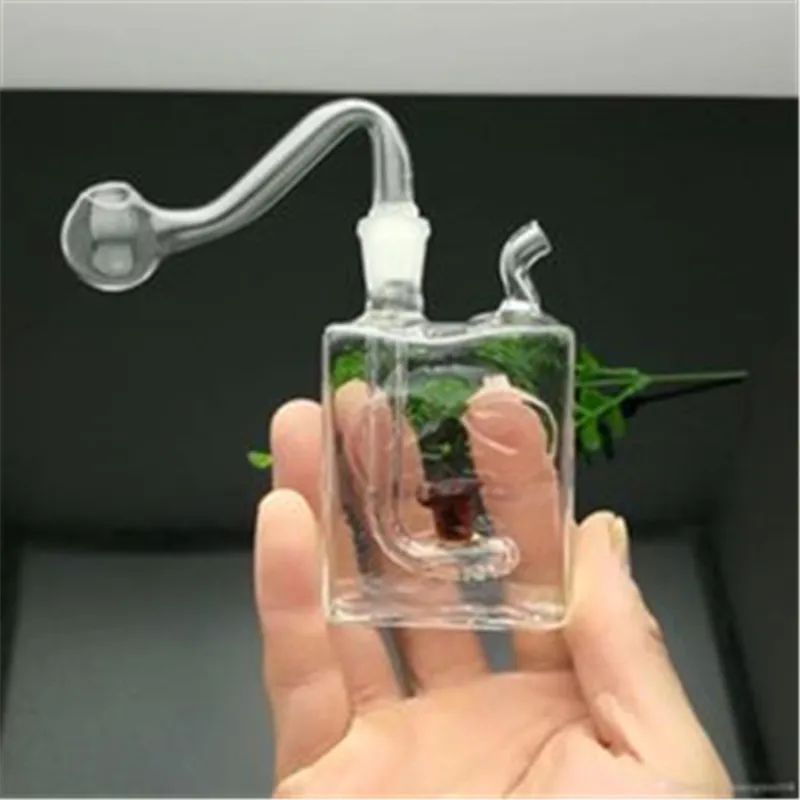 Mini Portable Glass Cigarette Box Water Tobacco Pot Wholesale Glass ...