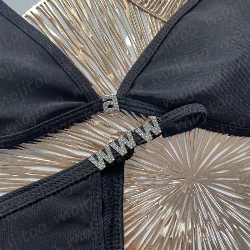 DHgate.com:Sexy Bling Letter Split Bikini for Beach Vacations:Apparel