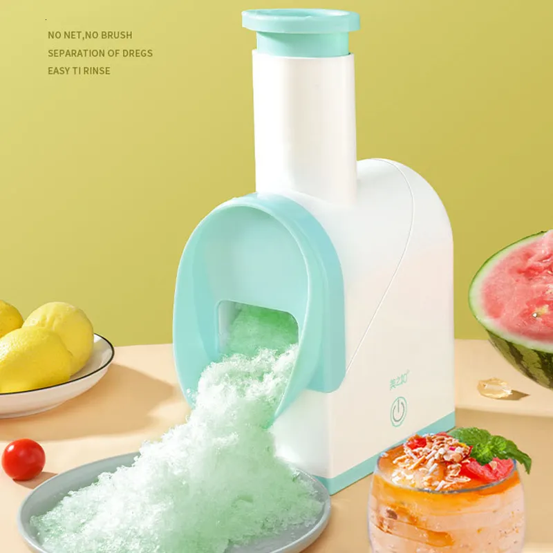 Portable Ice Crusher - Mini Wireless Ice Shaver, Rechargeable Slushie ...