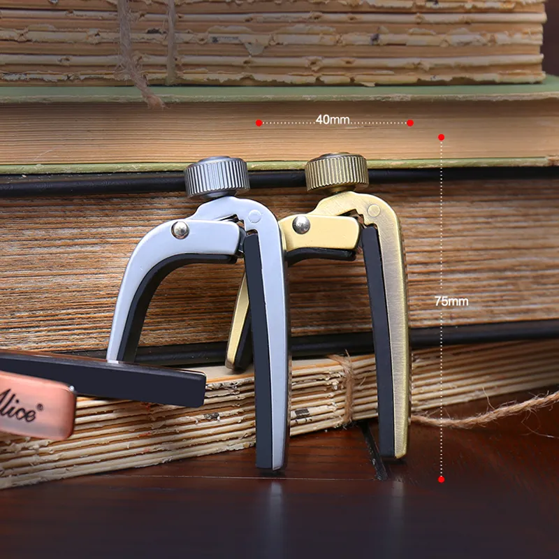 Capo For Guitar, Bass, Violin, Ukulele 3 Metal Colors, Single Handed ...