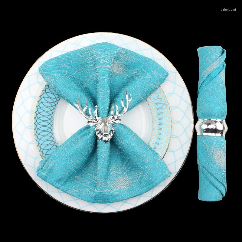 Elegant Cloth Dinner Napkins Set of 6 - 18 Square Polyester Linen Feel ...