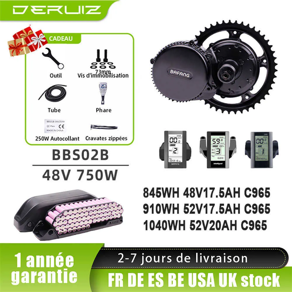 2024 Bafang BBS02 750W Mid Drive Electric Bike Conversion Kit 48V 13 ...
