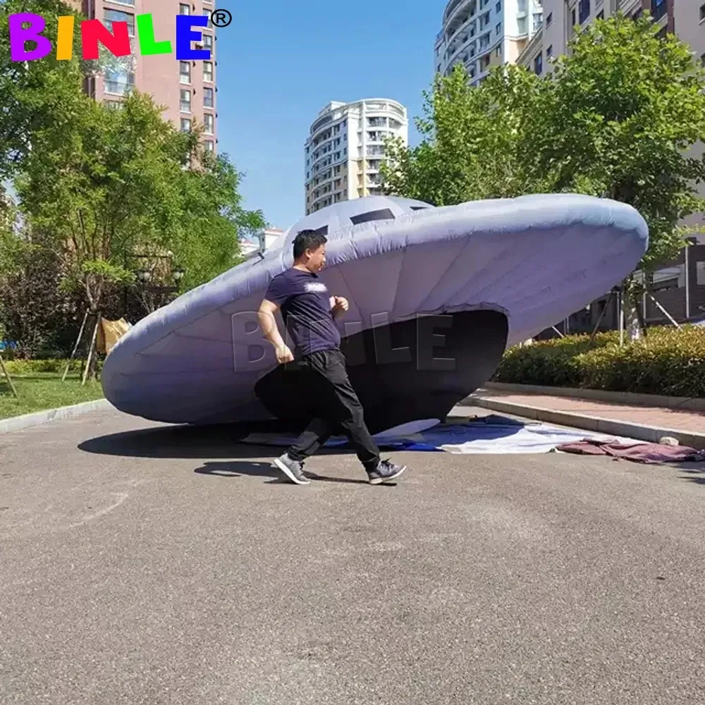 LED Lighted Giant Inflatable UFO Spaceship Balloon For Event Decoration ...