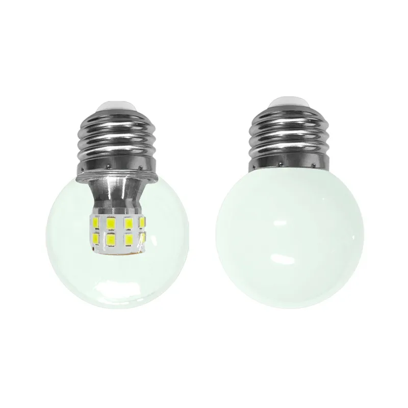 Dimmable Amber Glass LED Bulb - Vintage Style G45 Shape for Pendant ...