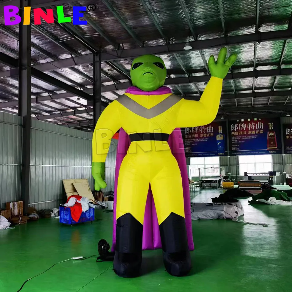 DHgate.com:Custom Giant Inflatable Alien Balloons with Purple Cape for ...
