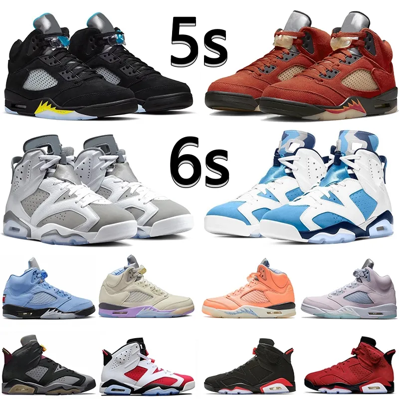 Mens Jumpman Basketball Sneakers University Blue & Infrared 5s, Cool ...