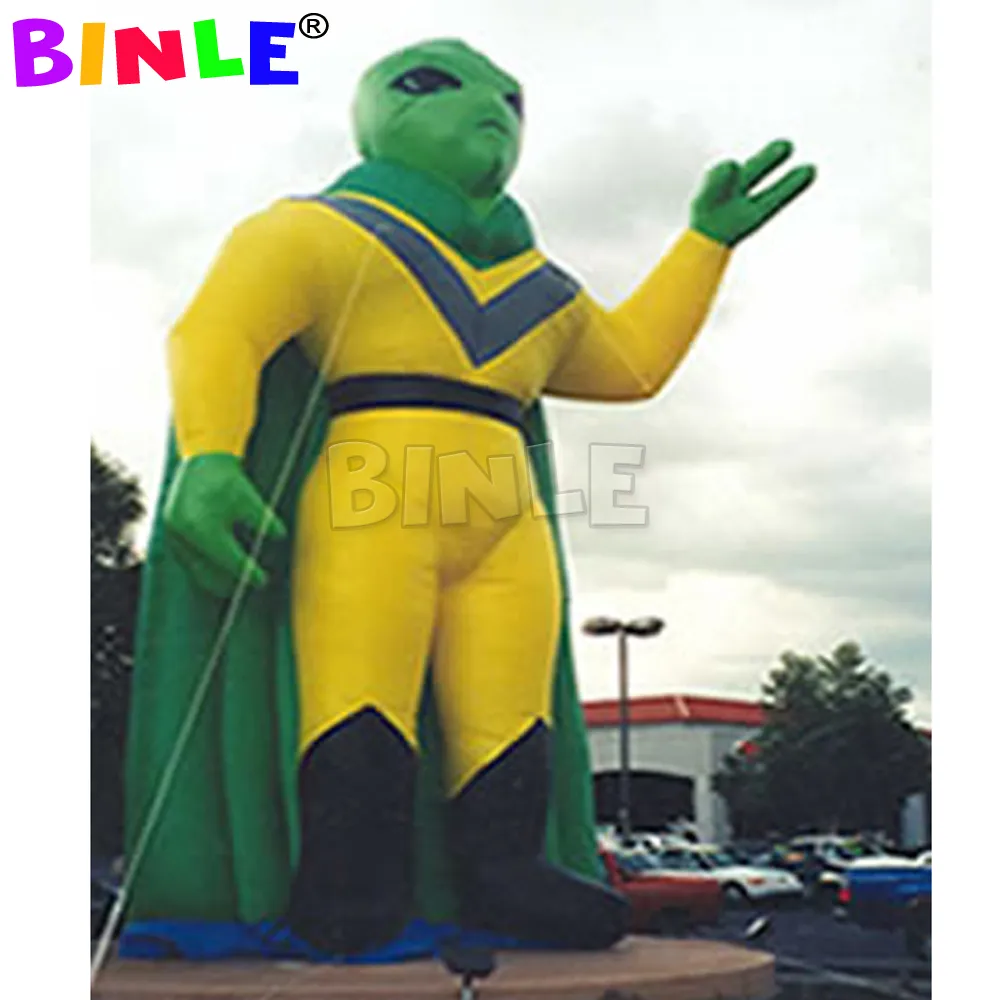 DHgate.com:Custom Giant Inflatable Alien Balloons with Purple Cape for ...
