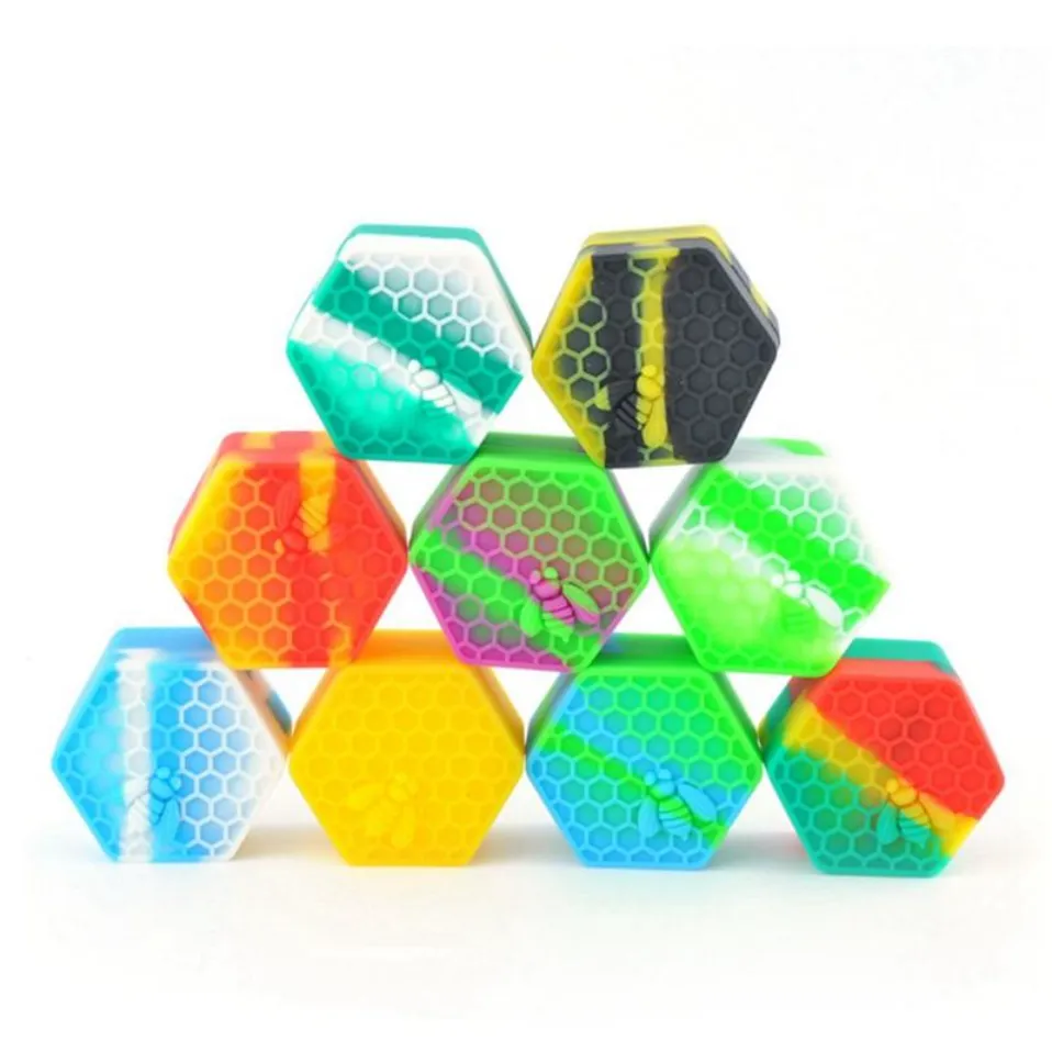 Smoking Colorful Silicone 25ML Wax Oil Rigs Storage Box Stash Case ...