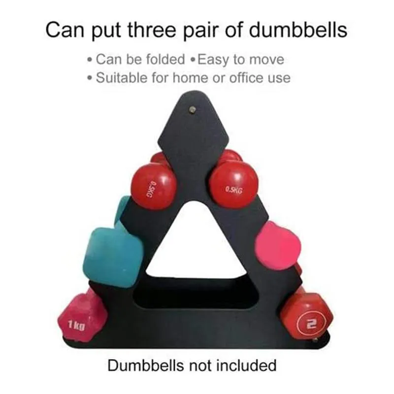 3-Tier Dumbbell plastic storage racks Stand for Multilevel Hand Weight ...