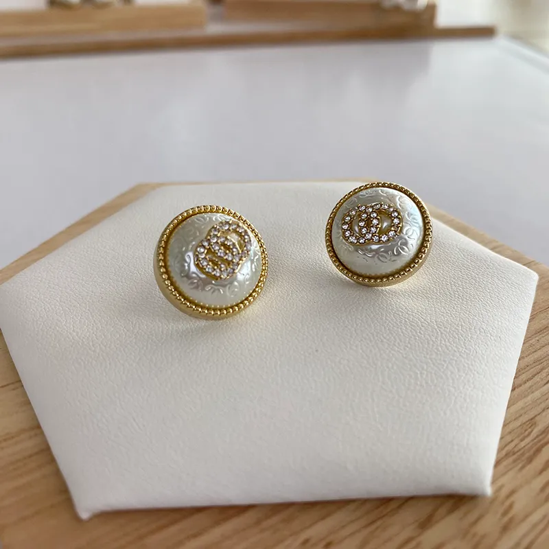 Double Pearl Earrings Channel Stud Dia Pearl Dangle Earrings High ...