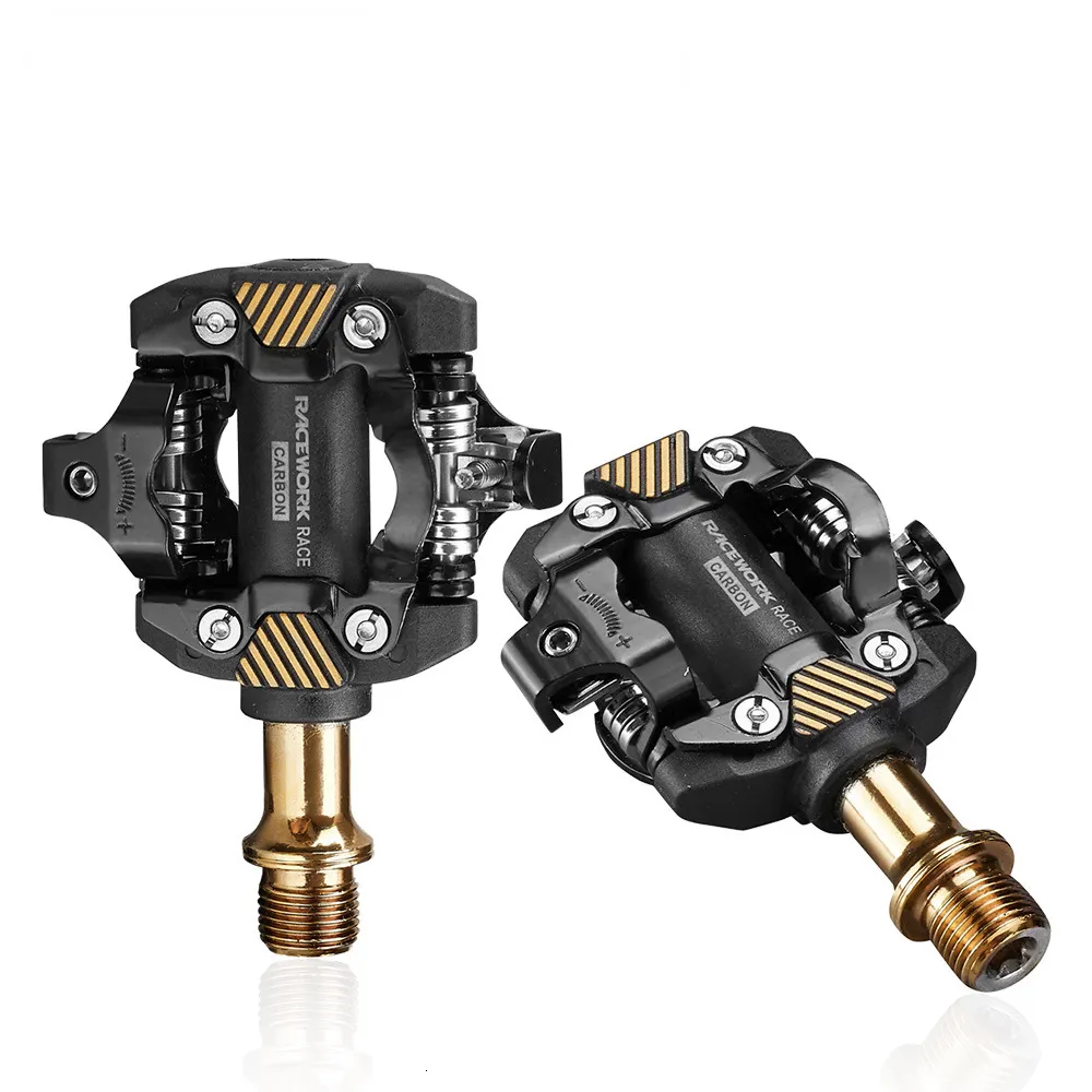 Premium SPD Bike Shoe Clips & MTB Lock Pedals - Self-Locking Bicycle ...