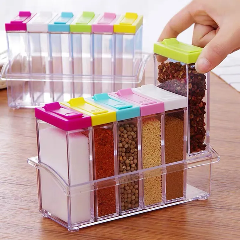 DHgate.com:6Pcs Transparent Seasoning Storage Boxes, Pepper Cumin ...
