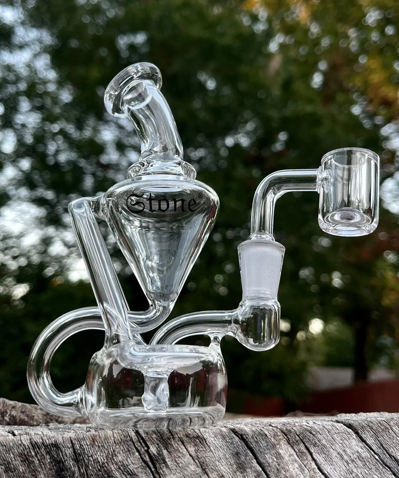 Bulk Order Mini Oil Rig With 5.1 Inch Thick Glass Beaker Base And 10mm ...