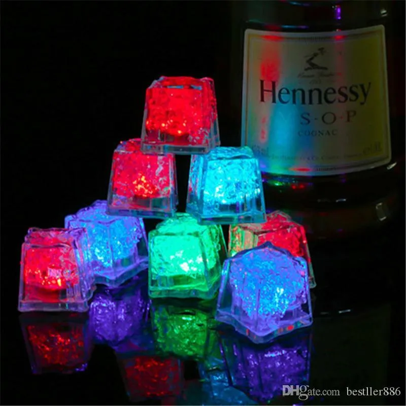 Flashing Ice Cubes: LED Ice Cube Novelty Lights Water Activated, Auto ...
