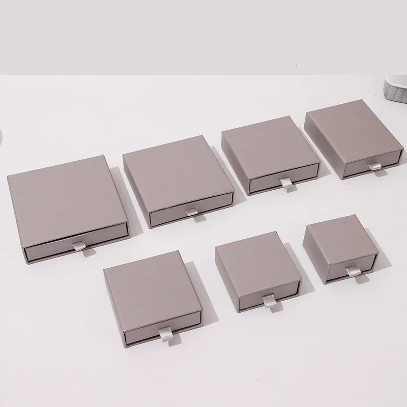 Paper Drawer Jewelry Boxes, 1 Inch Thick, For Rings, Earrings ...