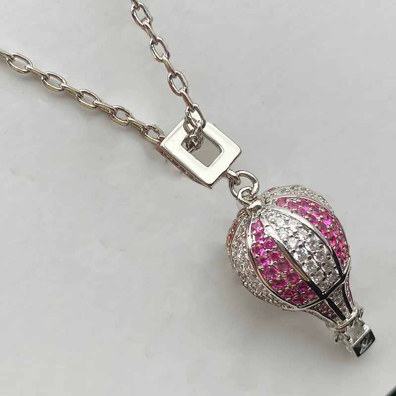 Luxury Diamond Hot Air Balloon Pendant Necklace, Designer Fashion ...