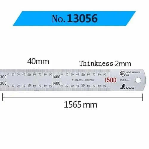 Wholesale Tape Measures SHINWA Steel Iron Ruler Stainless Steel Thickened Scale 15 30 60 100cm ...