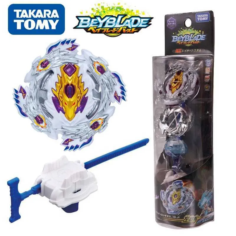 4D Beyblades Asli B110 Starter Berdarah Longinus 13 Jolt Dengan Peluncur/Takara Tomy Beyblade ...