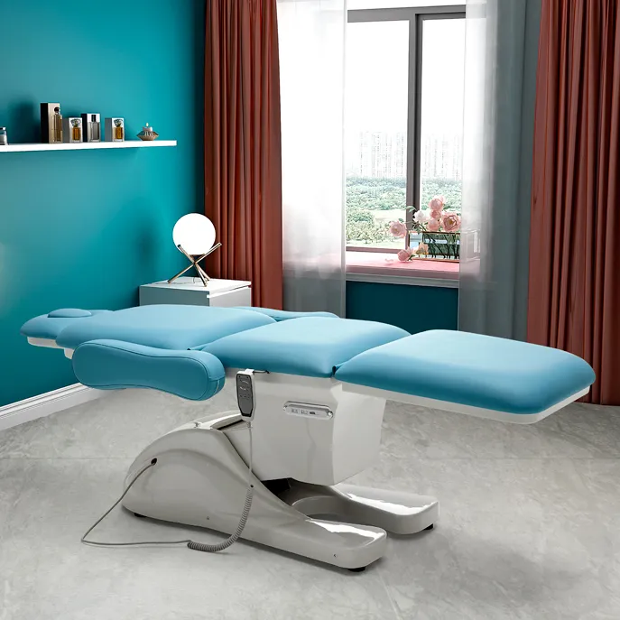 Beauty Items LOGO custom PU waterproof leather pedicure chair pink white beauty bed for sale at low price