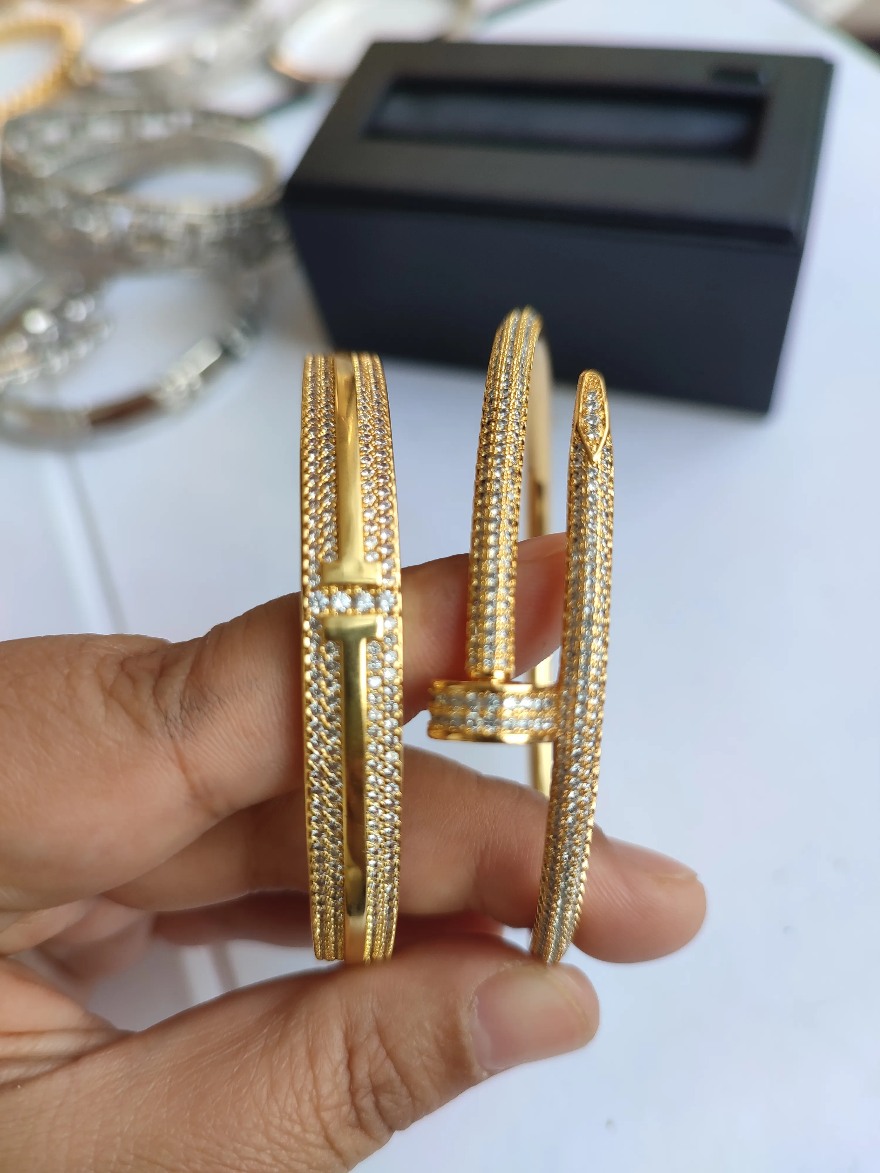 gold charm silver torque bangle tennis love bracelet jewelry for women men link chains designer couple fashion Party bracelets gifts Party Wedding