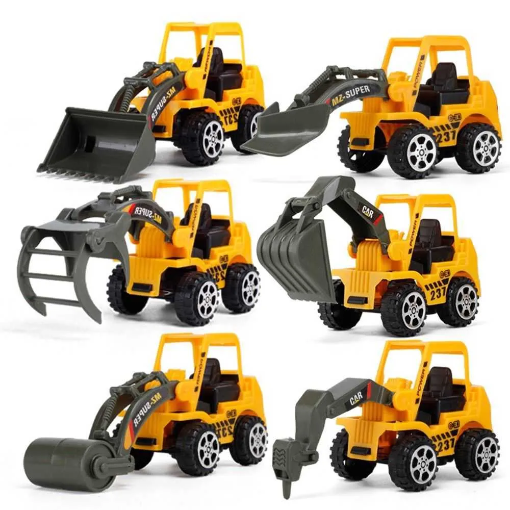 DHgate.com:Diecast Model Cars, 6Pcs Engineering Toy Vehicles in Bright ...