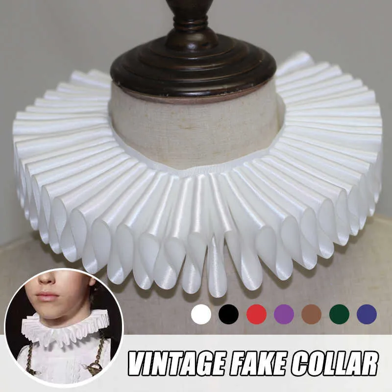 Victorian Collar Ruffle Retro Neck Piece Handmade Court Noble False ...