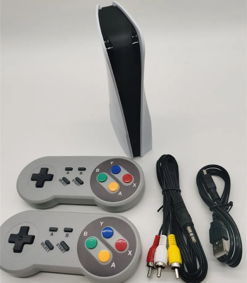 Retro Game Console - 620 Classic Games, Wireless Controllers, AV Output ...