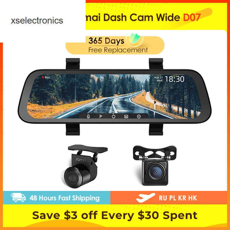Update 70mai 9.35 Inch Car Dvr Streaming Rear View Mirror Dash Camera ...