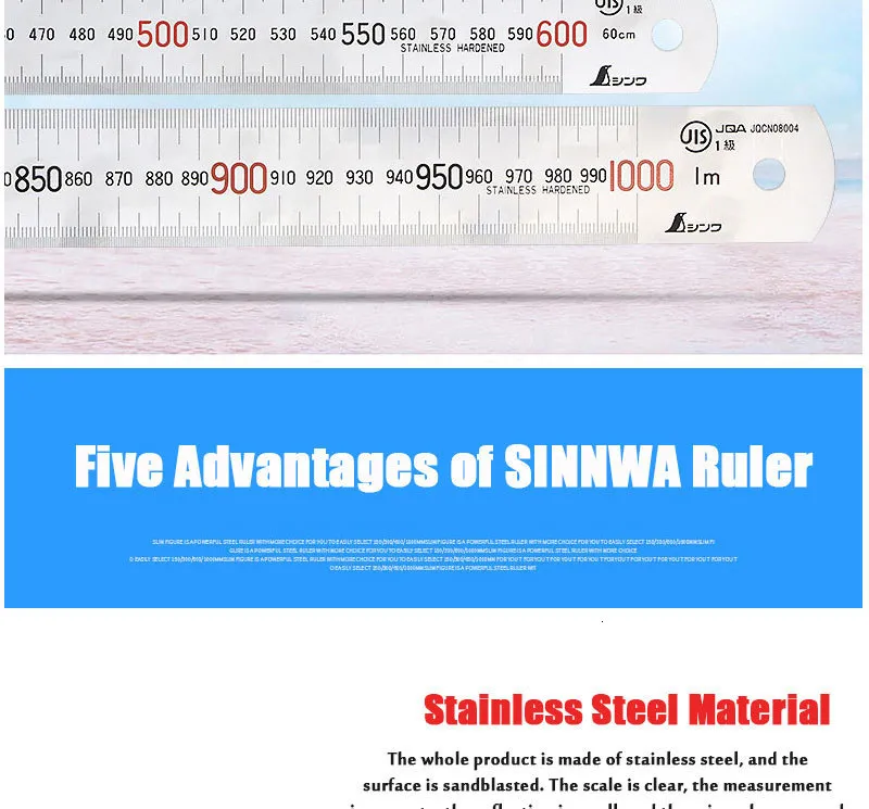 Steel Measuring Tape Durable Iron & Stainless Steel Ruler With ...