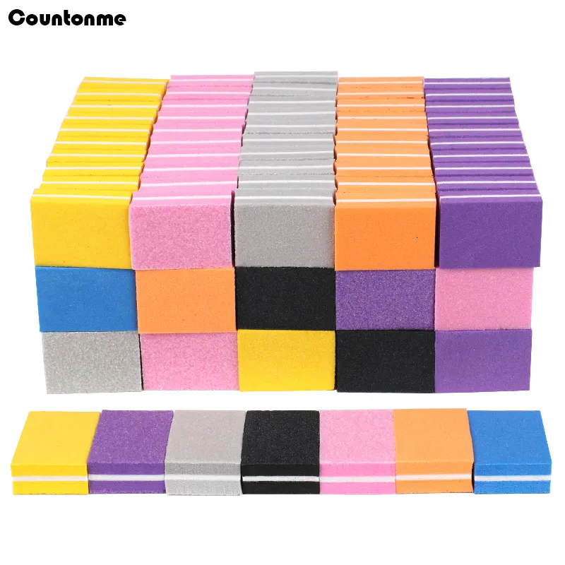 DHgate.com:2024 Mini Nail Files & Buffers, 100/200Pcs Colorful Sponge ...