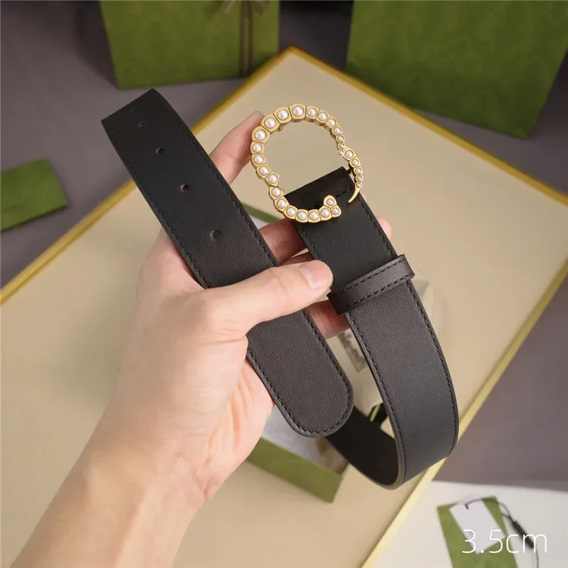 Diseñador Para Hombre Cinturones De Perlas Para Mujer Cinturón De Piel ...