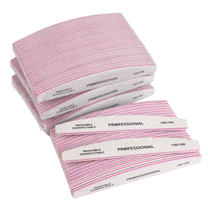 DHgate.com:50Pcs Premium Nail Files Set, 100/180 Grit Washable Emery ...