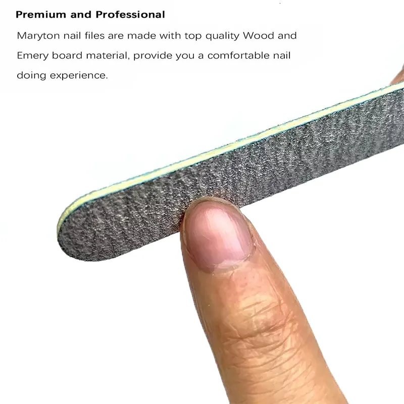 DHgate.com:Disposable Wooden Nail Files for Professional Manicure, Pack ...
