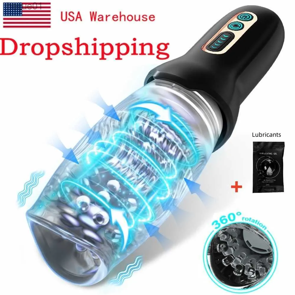 Automatic Rotating Male Masturbator Vagina Masturbation Adult Sex Toy ...